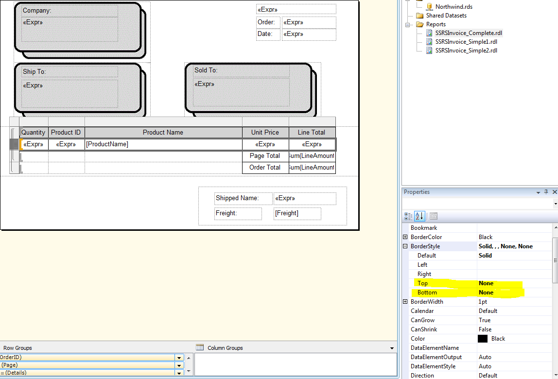 How to use SQL Server Reporting Services (SSRS) to generate an invoice