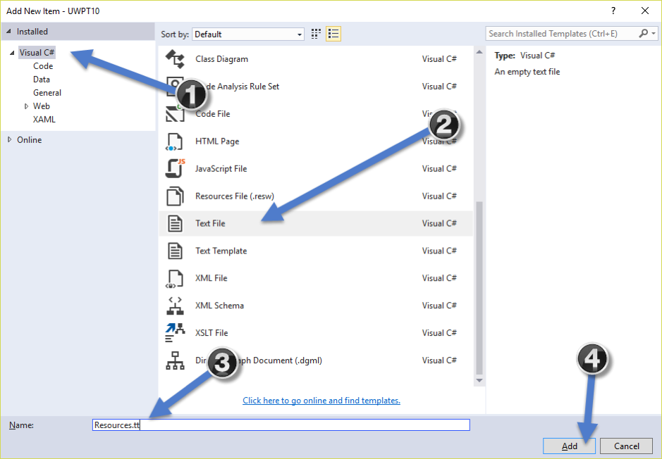 Building a Universal Windows Platform (UWP) Application (Part 2) – T4 and Strings - Software ...