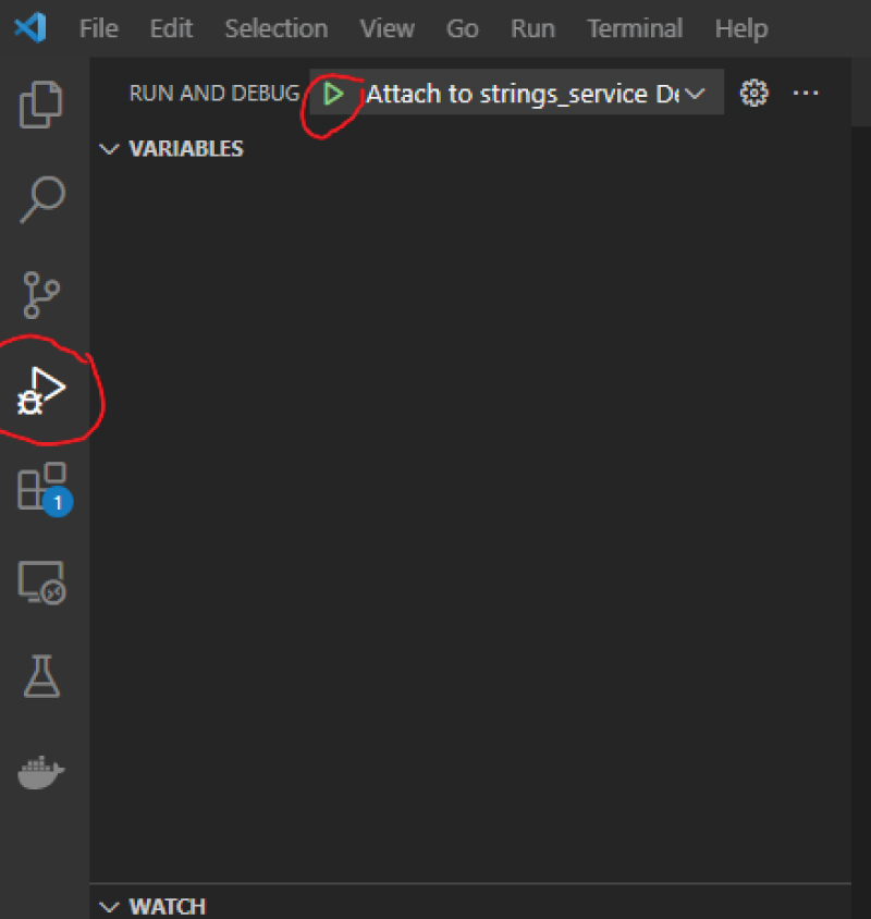 GO: Debugging Each Service While It Is Running In Its Own Docker Container
